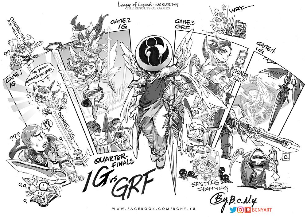 英雄聯盟比賽總結圖 The Result of the game:Quarter-Final IG vs GRF} 扣」B.c.N.y.の漫画