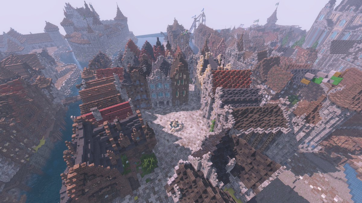 Medieval Town Square Minecraft