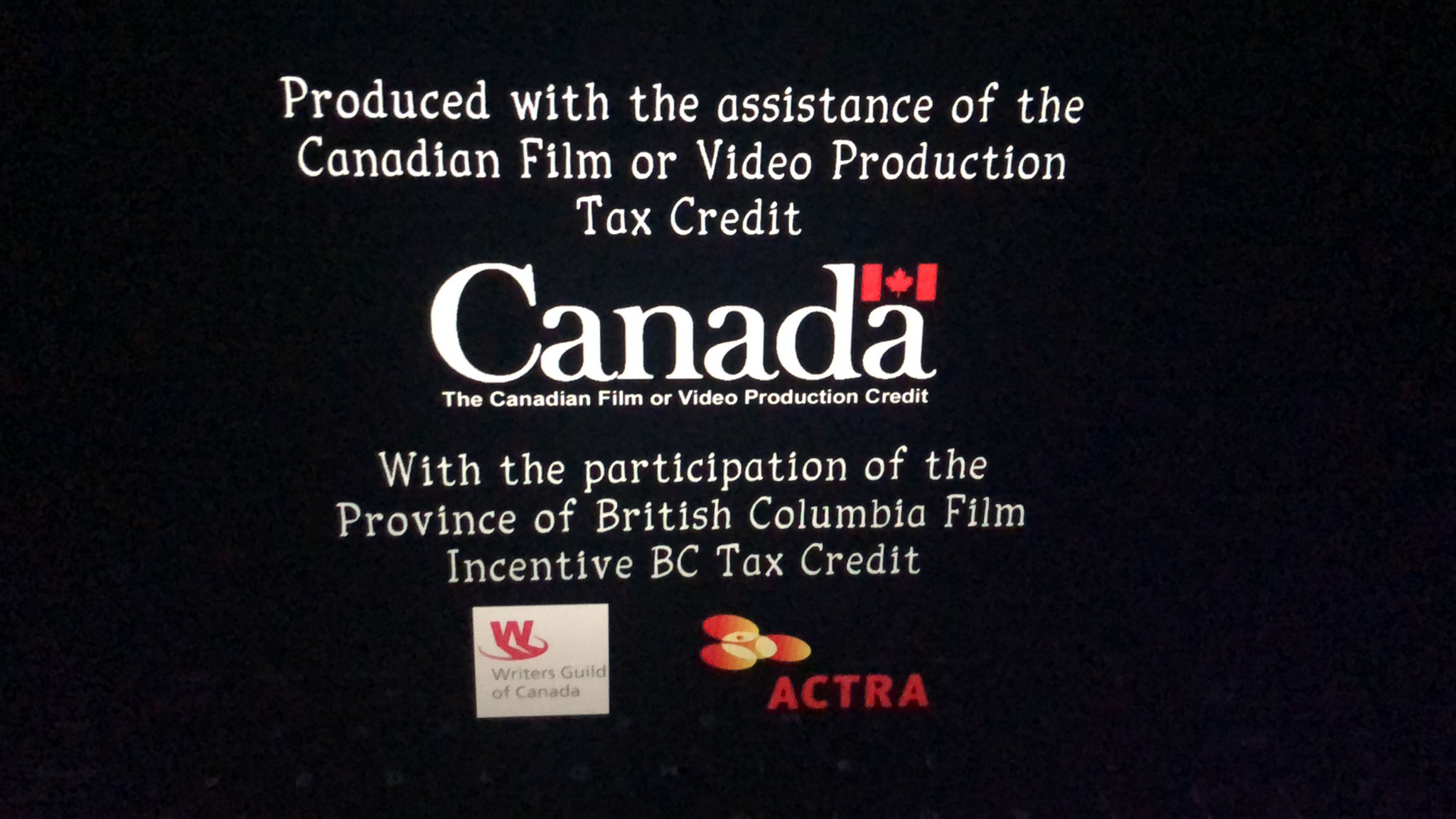 Canadian Film Or Video Production Tax Credit
