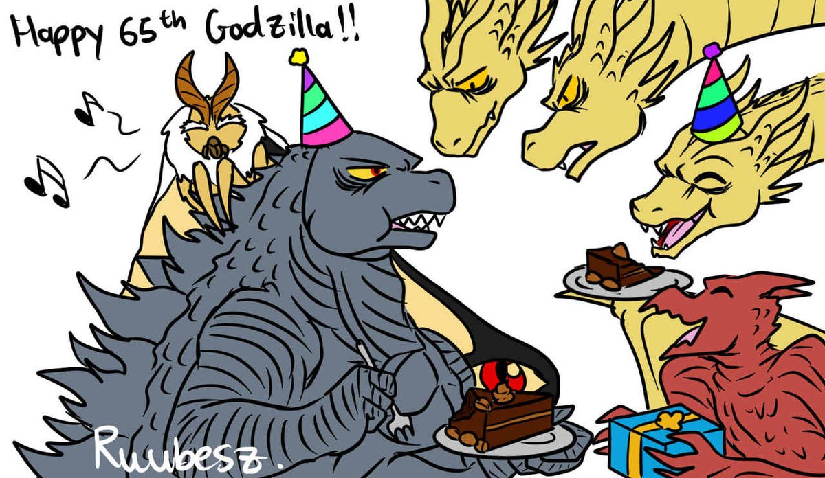 「King and Queen trying to protect each other like: #Godzilla 」Ruubesz ...