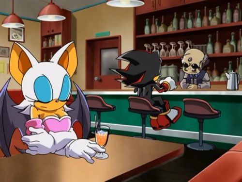 Sonic X Shadow And Rouge Kiss