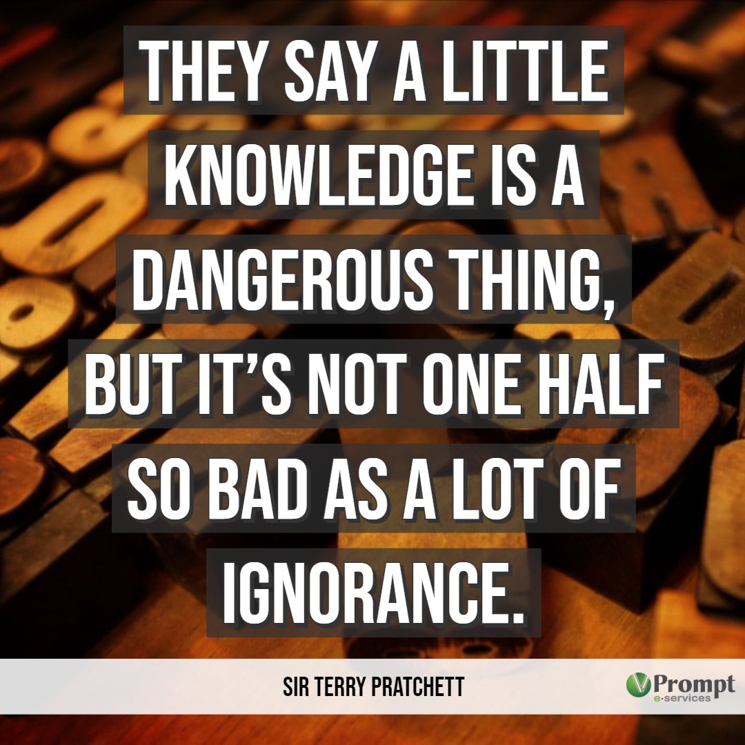 Too Much Knowledge Is A Bad Thing