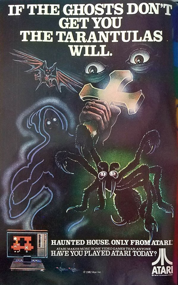 weirdo on Twitter: "RT @vg_history: haunted house, print ad, atari 2600 (1982) http ...