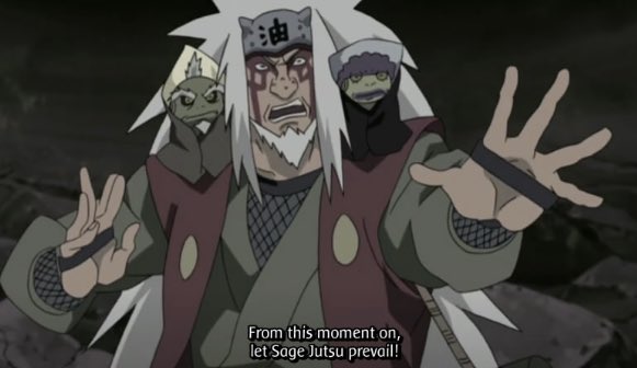 Sage Mode Jiraiya Vs Orochimaru