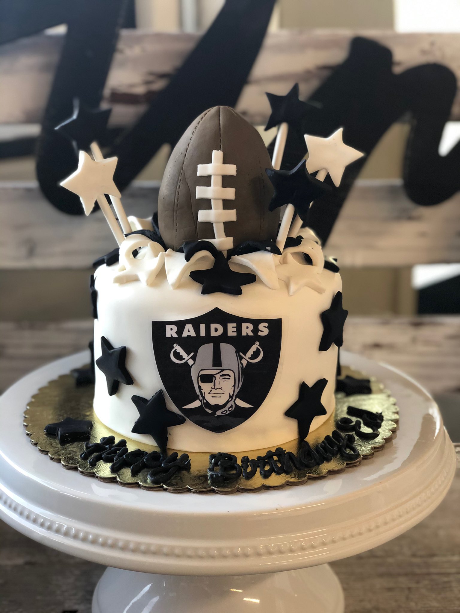 Happy Birthday Raiders Cake