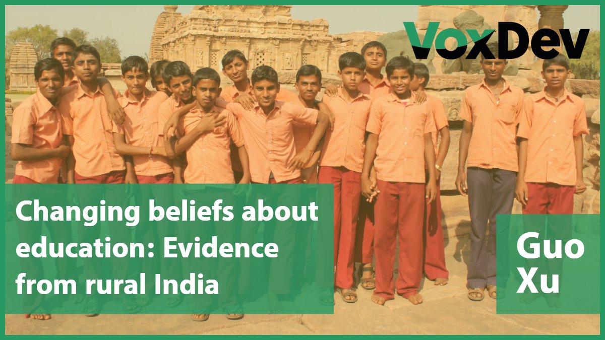 VoxDev on Twitter: "Beyond simply telling them or showing evidence, how can we make children in ...
