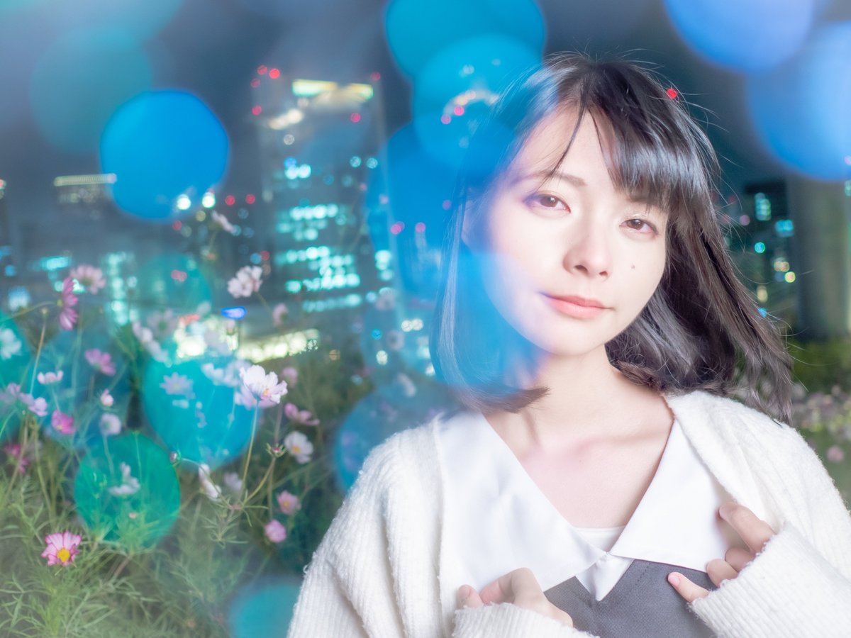 Model：nonuさん（ @NONU39111 ） 眠れぬ夜は 君のせい (6) 大阪駅周辺にて。 #ストロボ #godox #夜かわいい ...