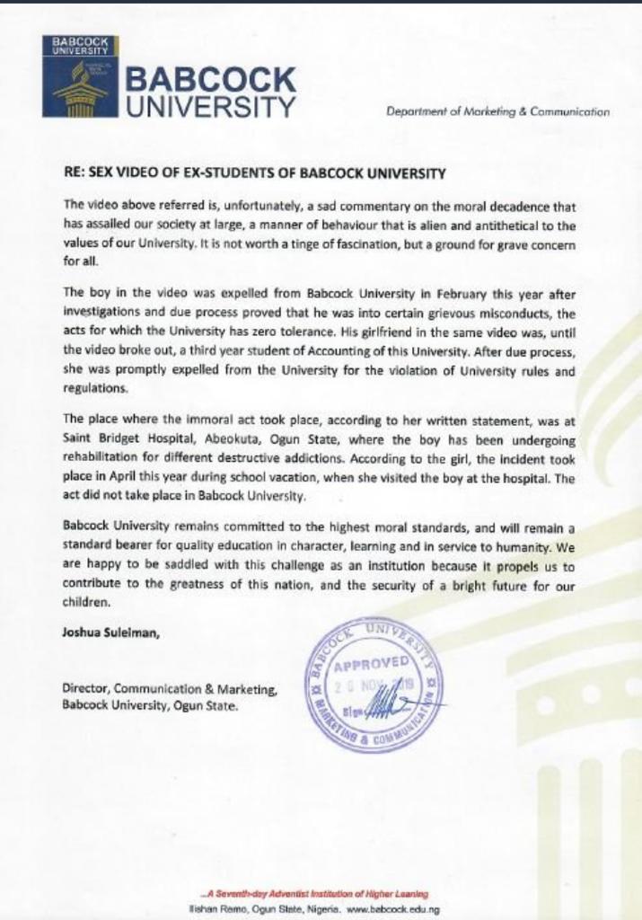 Expelled From School Letter