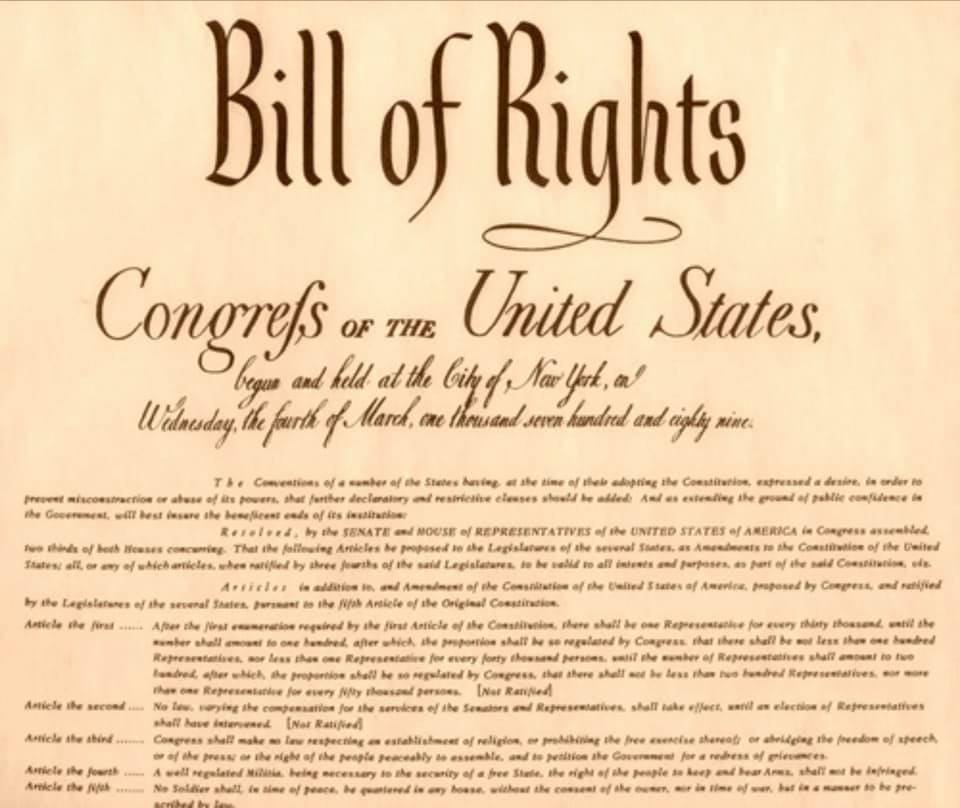 Original Bill Of Rights Amendments