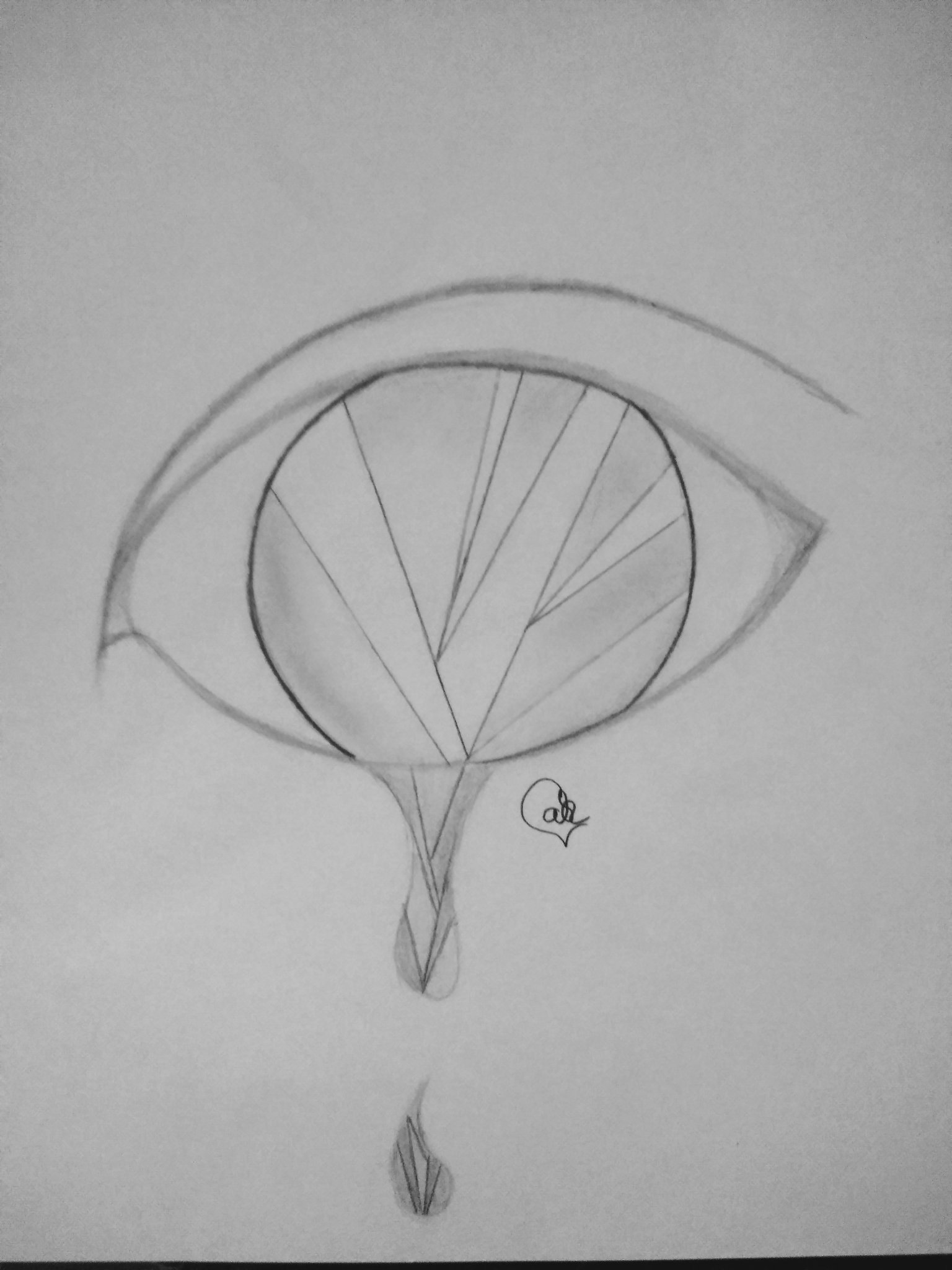 Shattered Mirror Drawing Broken Mirror Portrait Drawing By Alexander