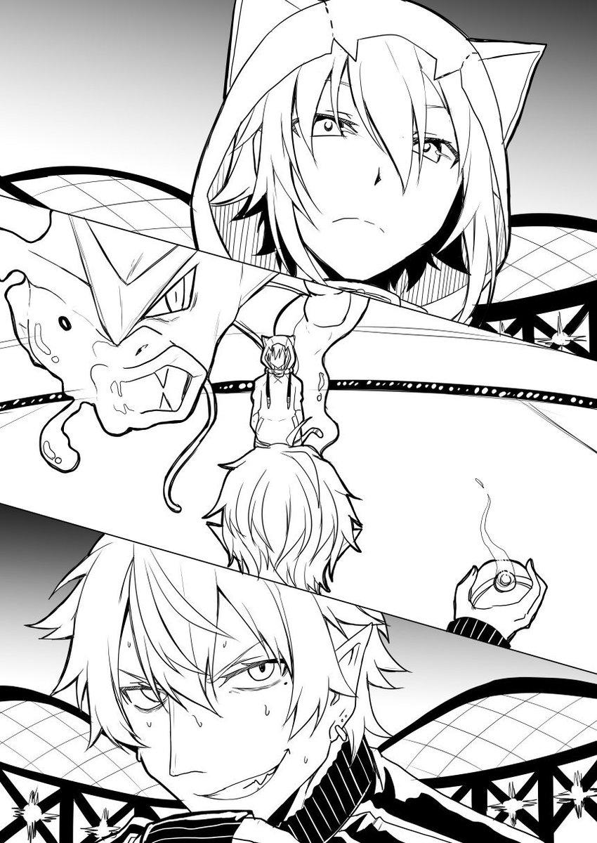 「VS葛葉戦の御曹司かっこよかった #KuzuArt #絵画コウ 」赤坊主@C105 1日目西く-26aの漫画