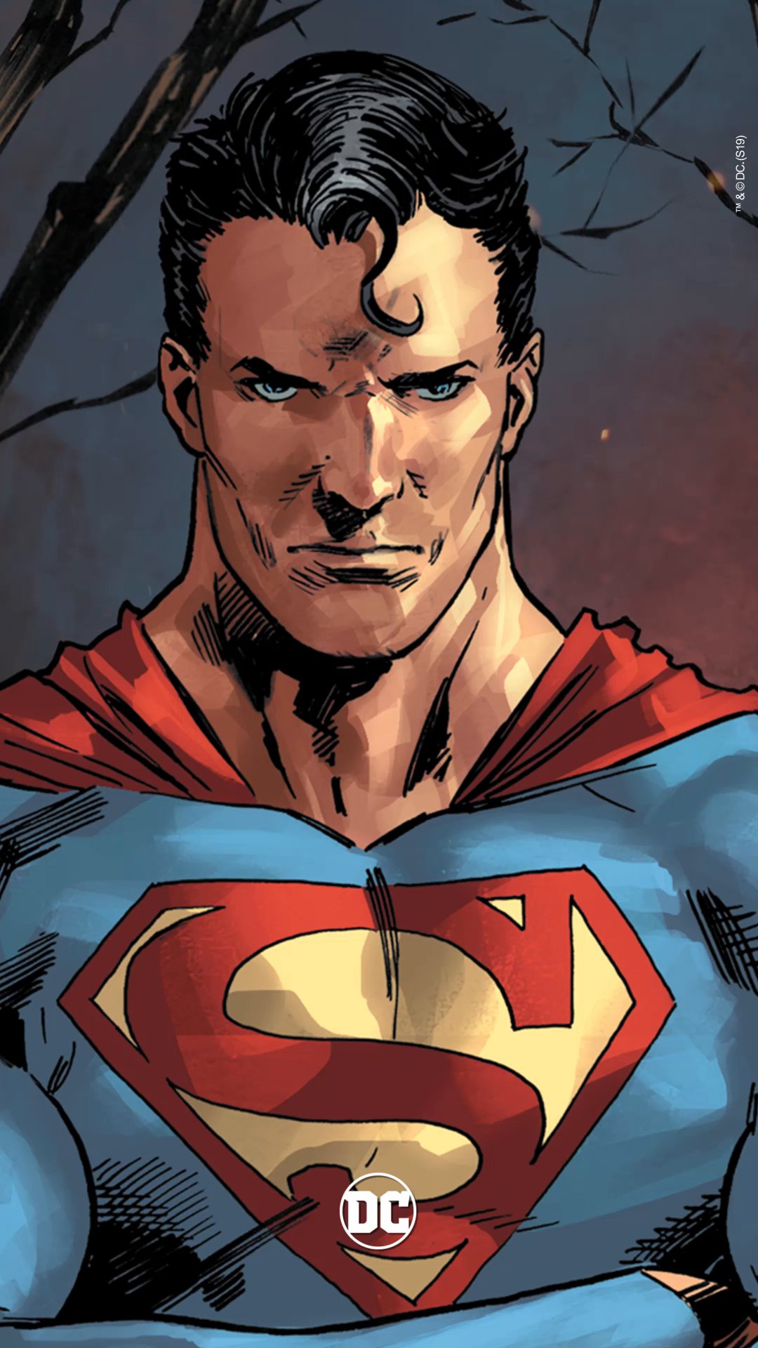 Superman Headshot Drawing