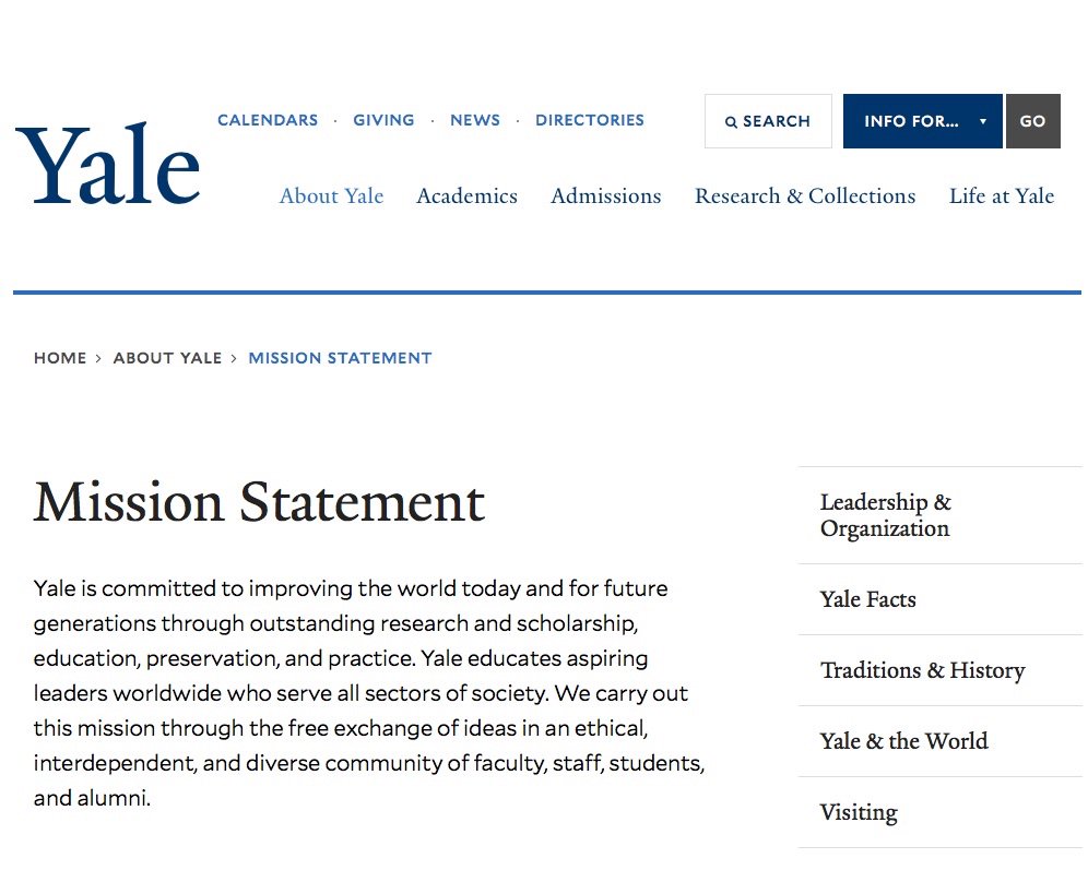College Mission Statements Examples