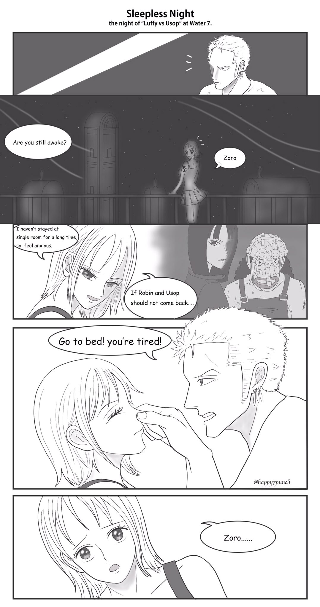 Zoro X Nami Kiss