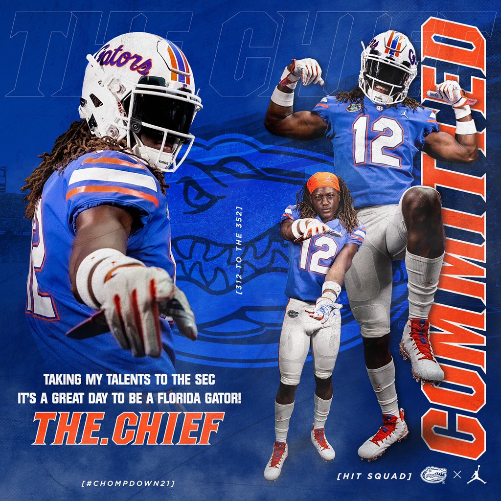 2020 4* ATH Chief Borders commits to Florida : r/CFB