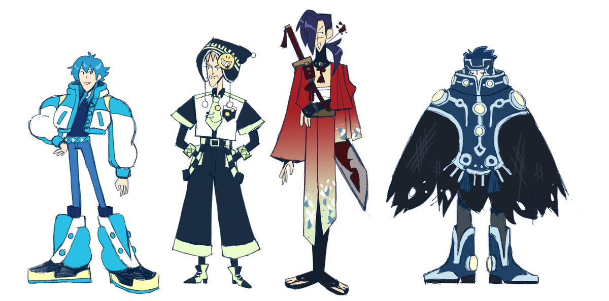 「ren voice: aoba dmmd line up for charact」|jacqのイラスト