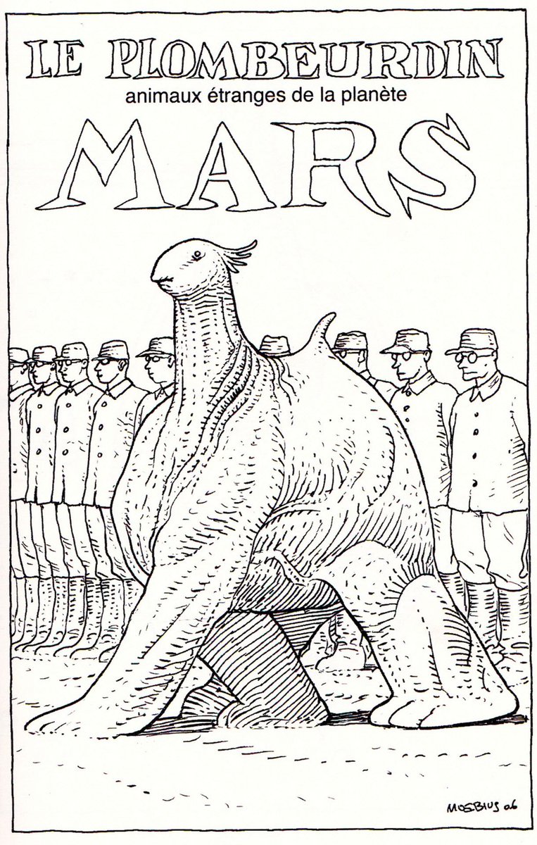 「more weird creatures from Moebius's Martian Wildlife 」Pascal Blanchéの漫画