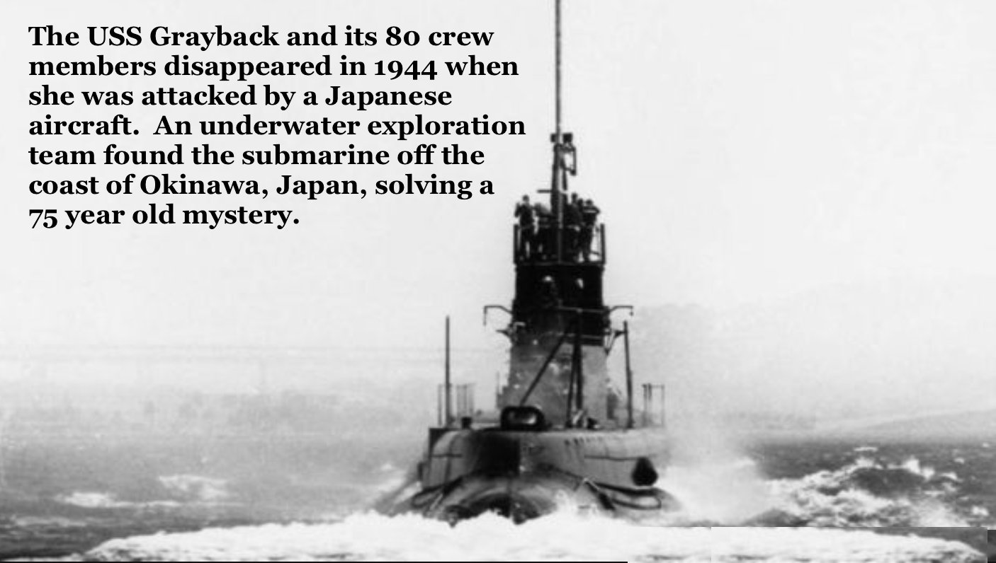 Chuck Pfarrer on Twitter: "ETERNAL PATROL: The USS Grayback (SS-208) was an American submarine ...