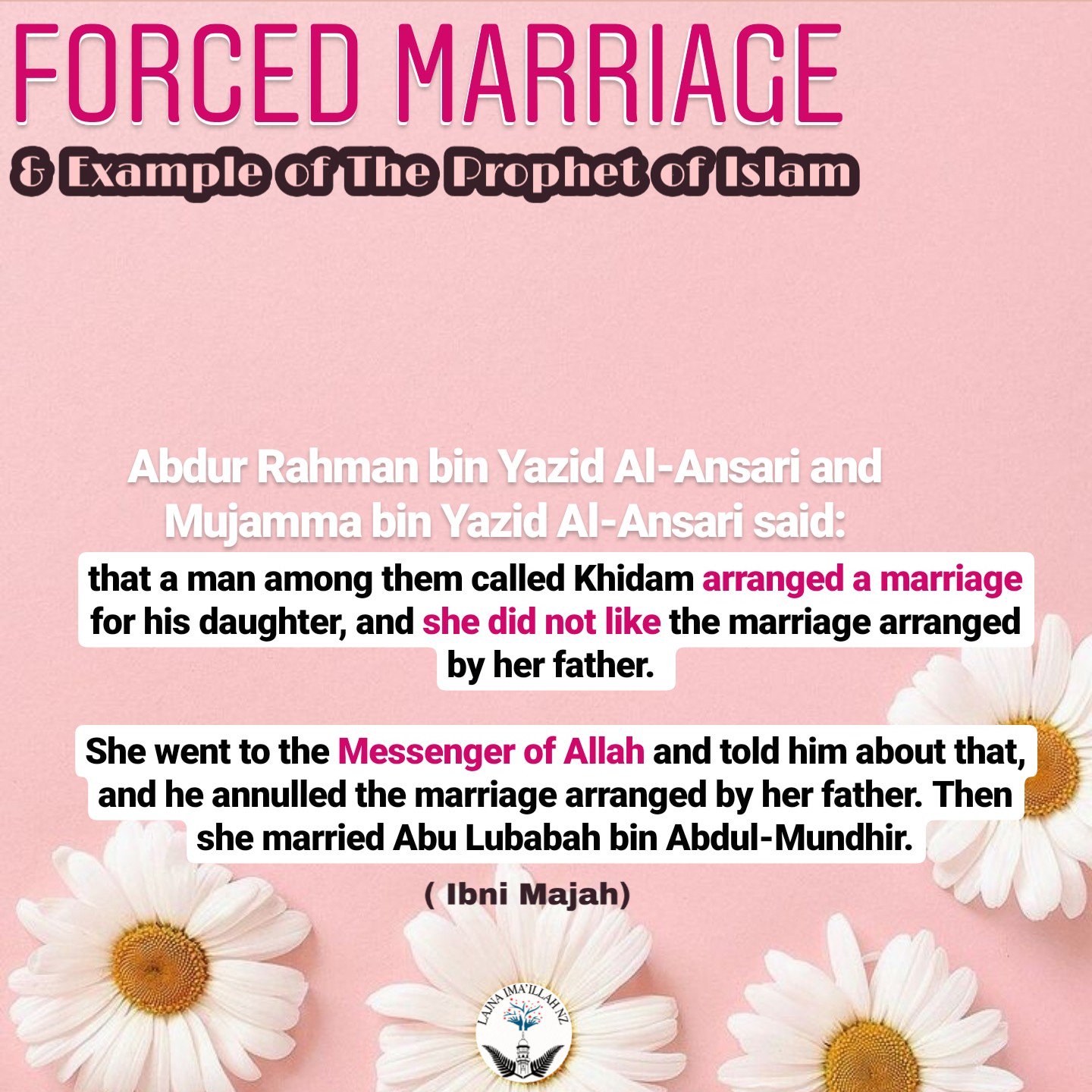 Islamic Marriage Hadiths