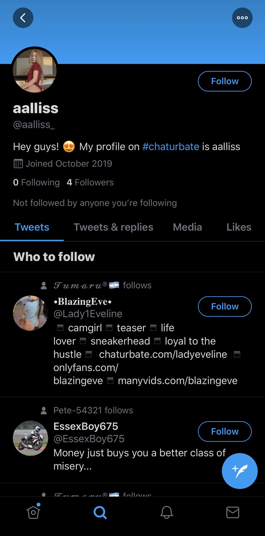 TW Pornstars - 🌼Aalliss🌼. Twitter. Please take a moment and REPORT this fake account. My only ...