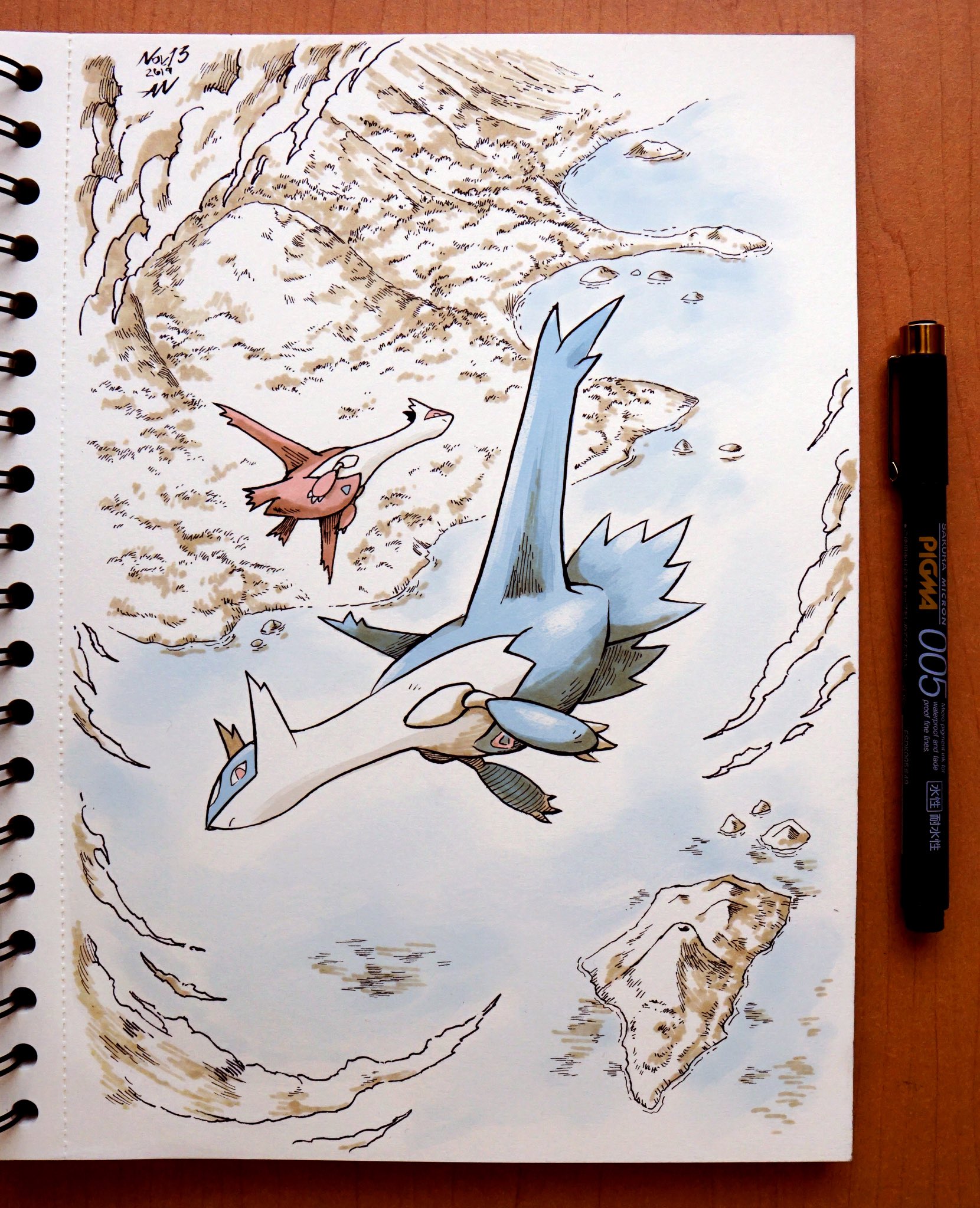 Latios And Latias Drawing