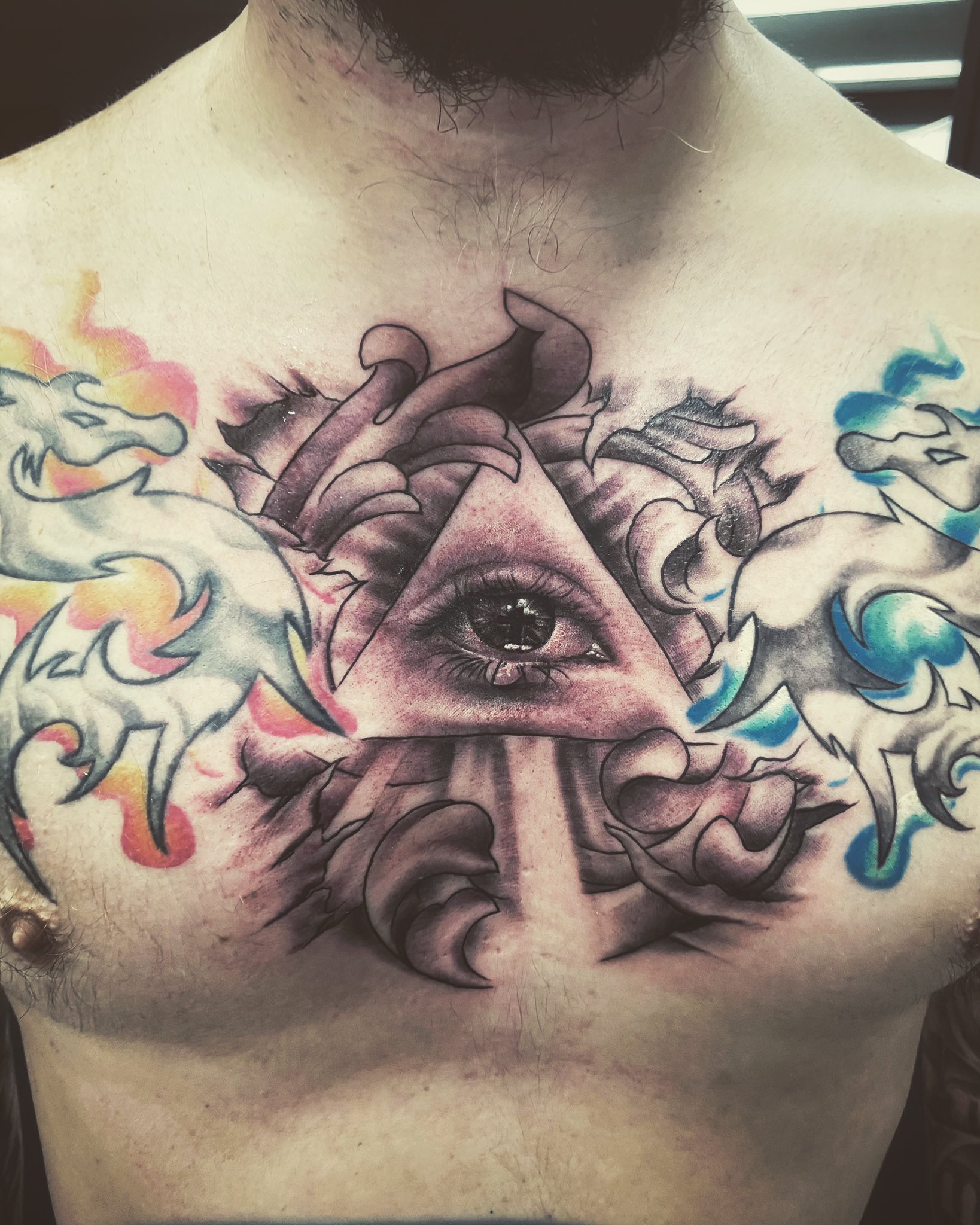 Fire And Ice Dragon Tattoos