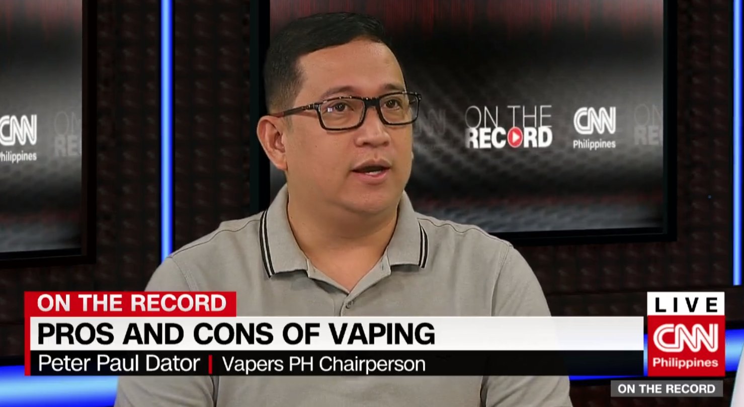 CNN Philippines on Twitter: "Peter Paul Dator, Vapers PH Chairperson: For people who really ...