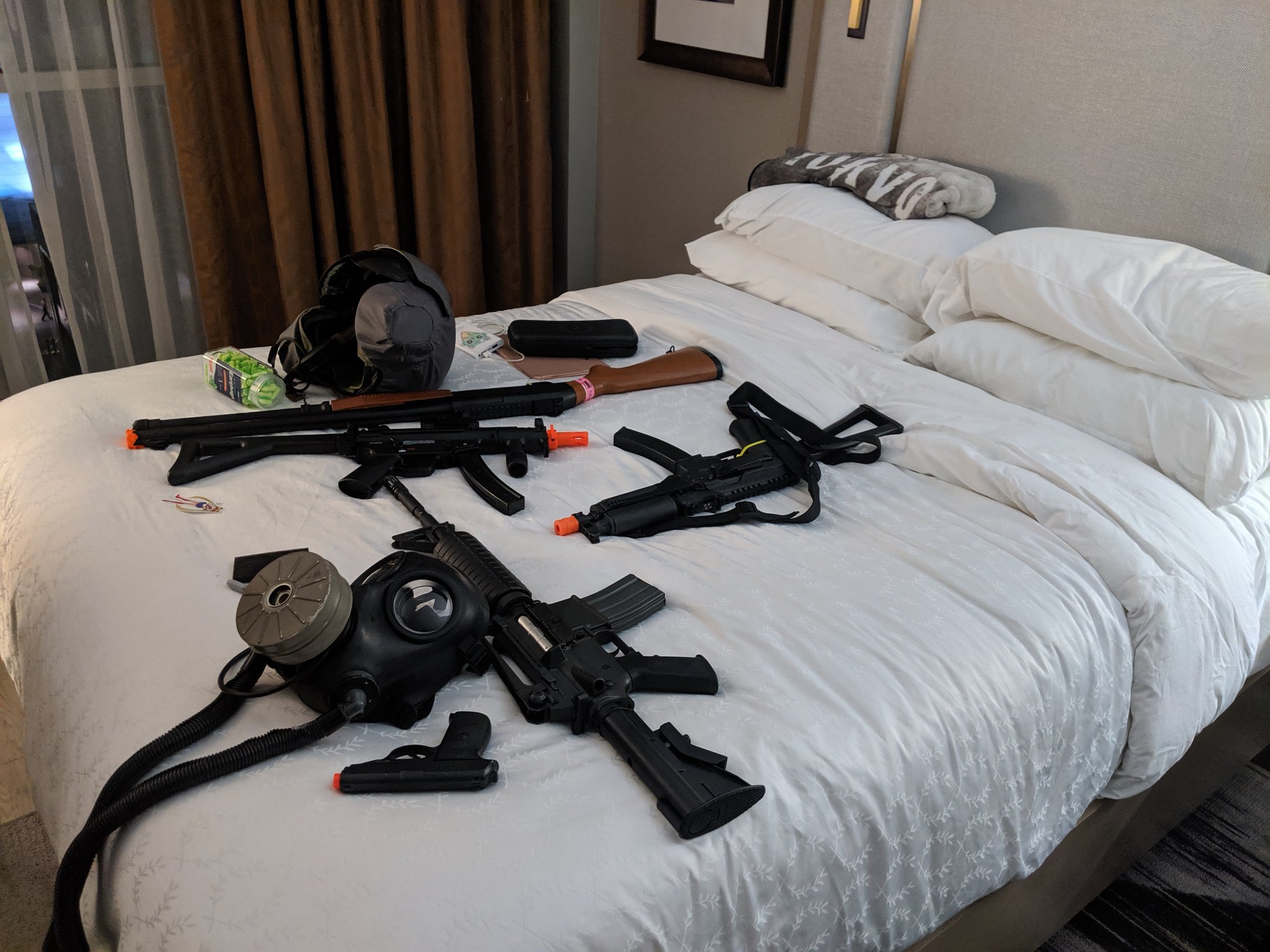 Bedroom Full Of Guns
