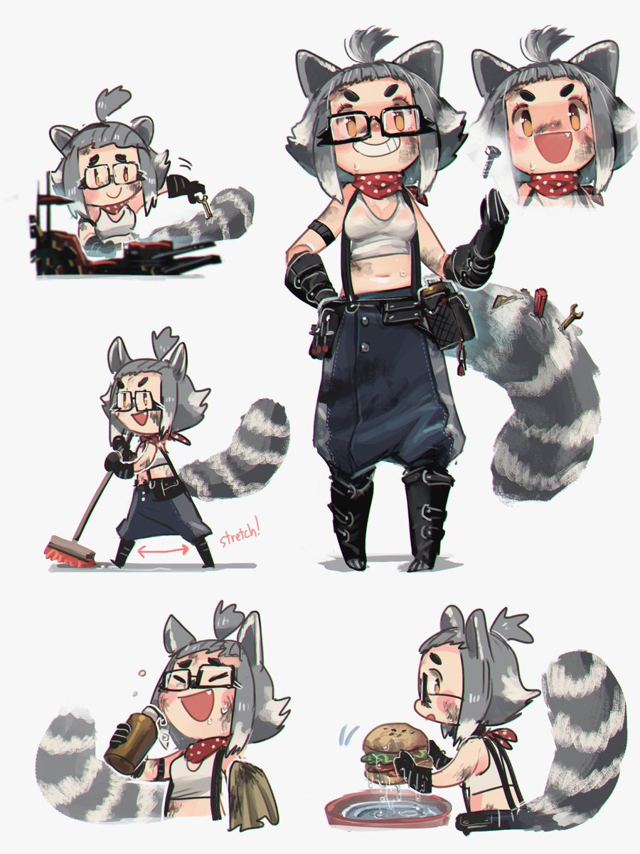 Anime Raccoon Girl
