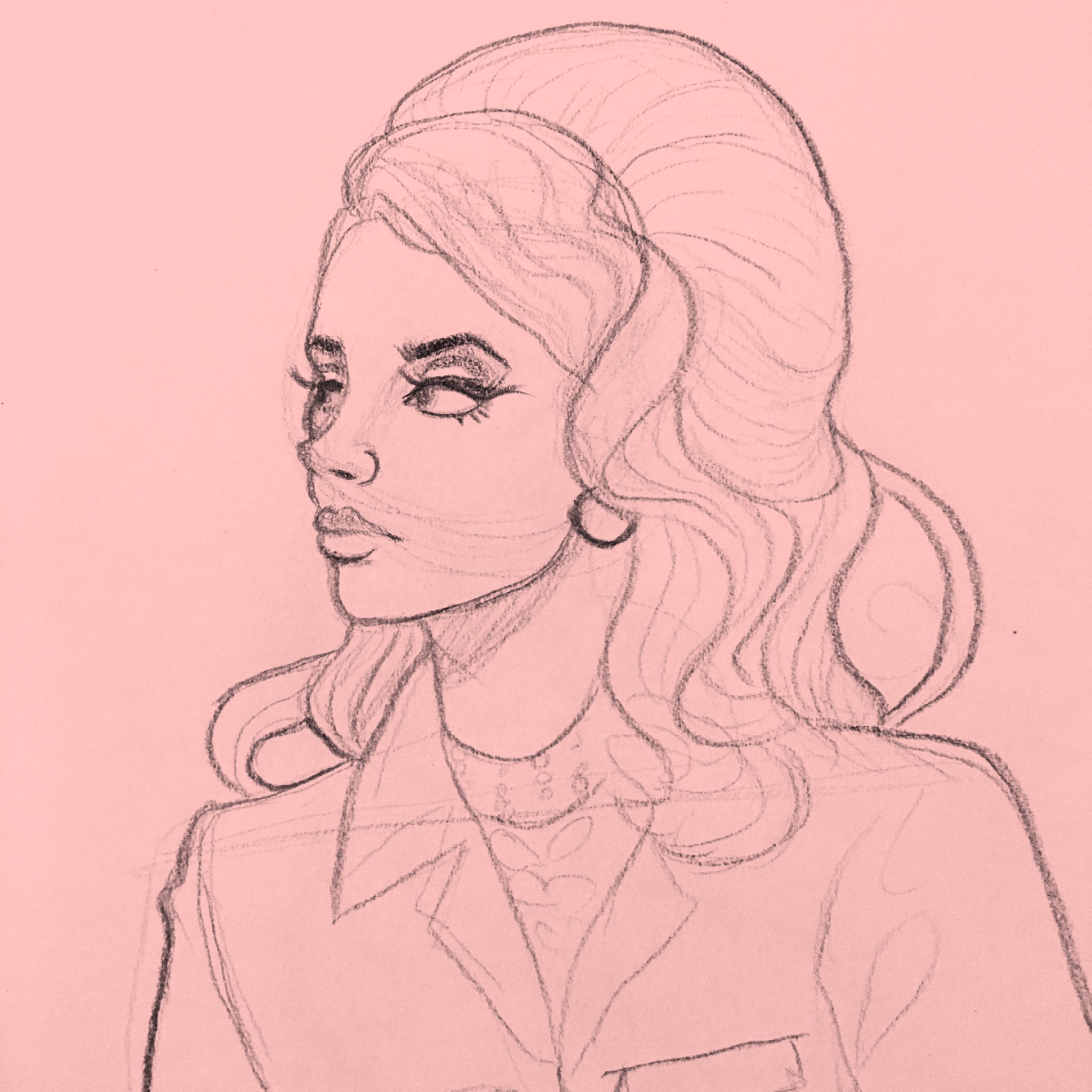 Lana Del Rey Drawing Step By Step