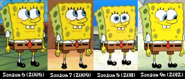 Evolution Of Spongebob Animation