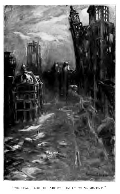 Ganeosaurus この手の都市の荒廃描写自体は、ジョン・エイムズ・ミッチェルの『The Last America」カスガの漫画