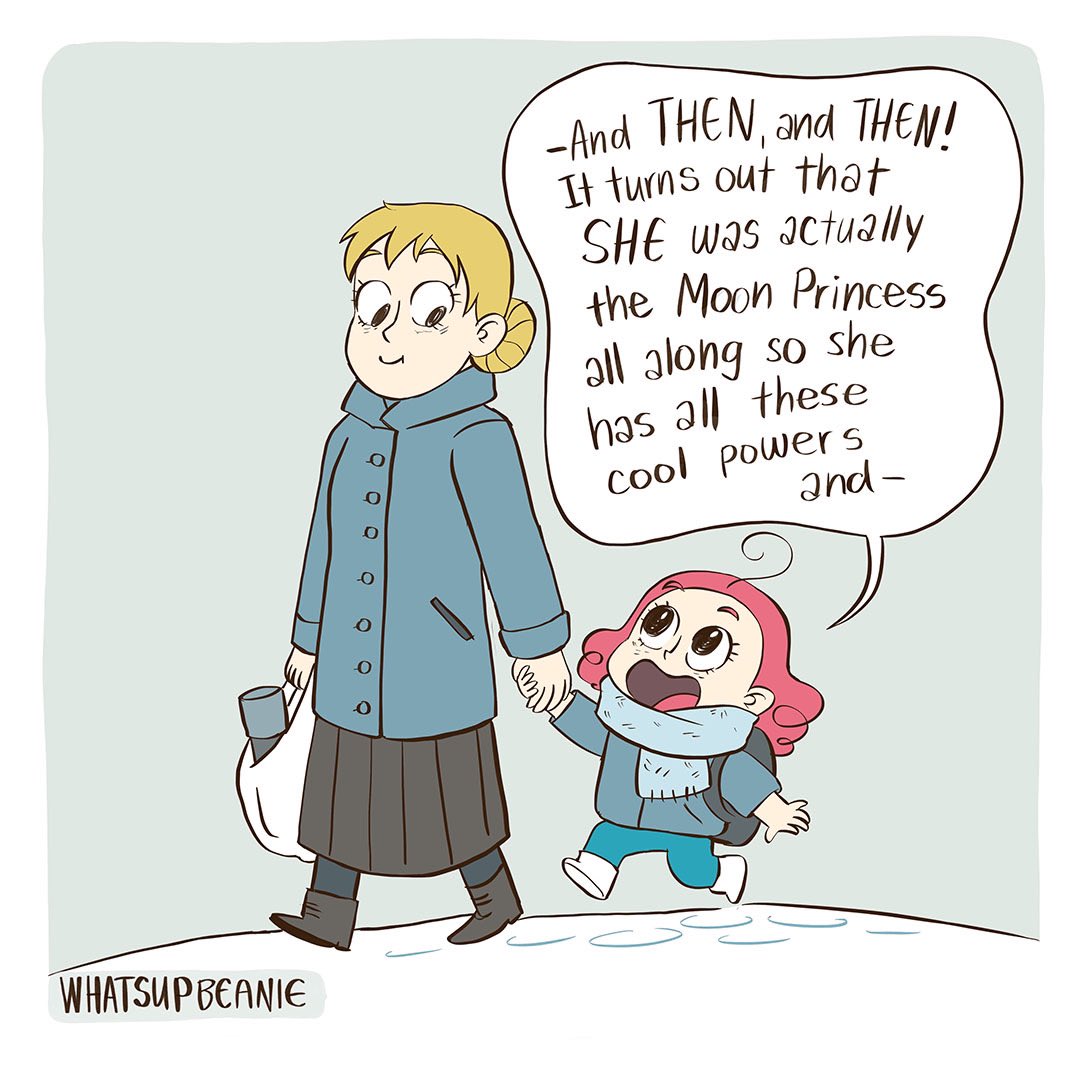 1/2) That feeling when your Mama stops to talk to someone 」Beanie 🐶の漫画