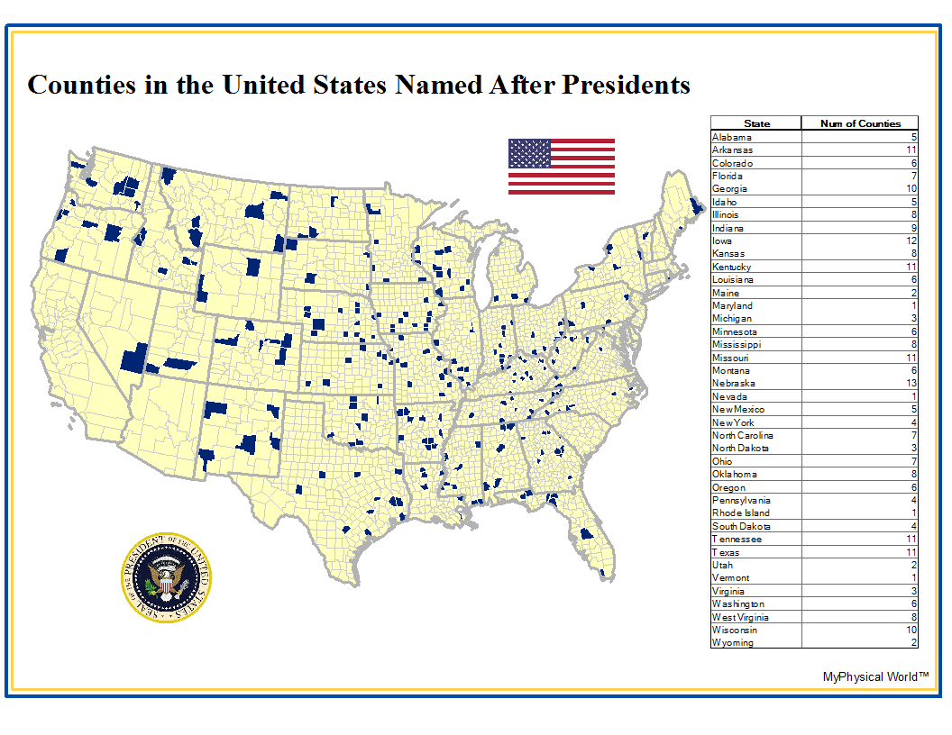 United States Counties With Names