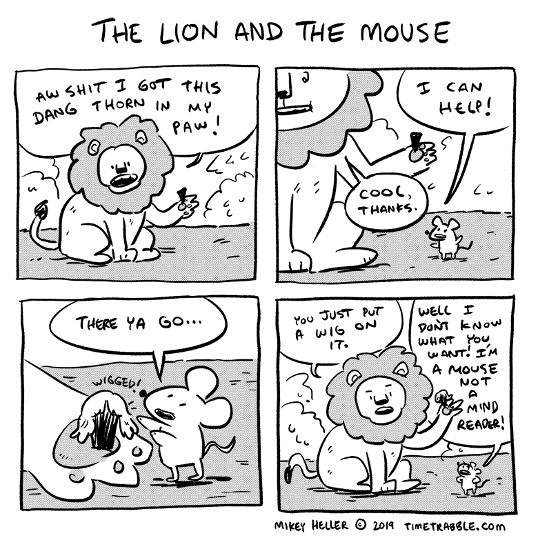 「i drew a comic about the lion and the mo」|Mikey Hellerの漫画