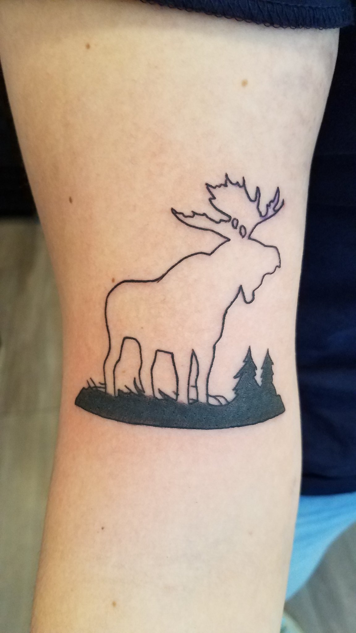 Moose Tattoo Design