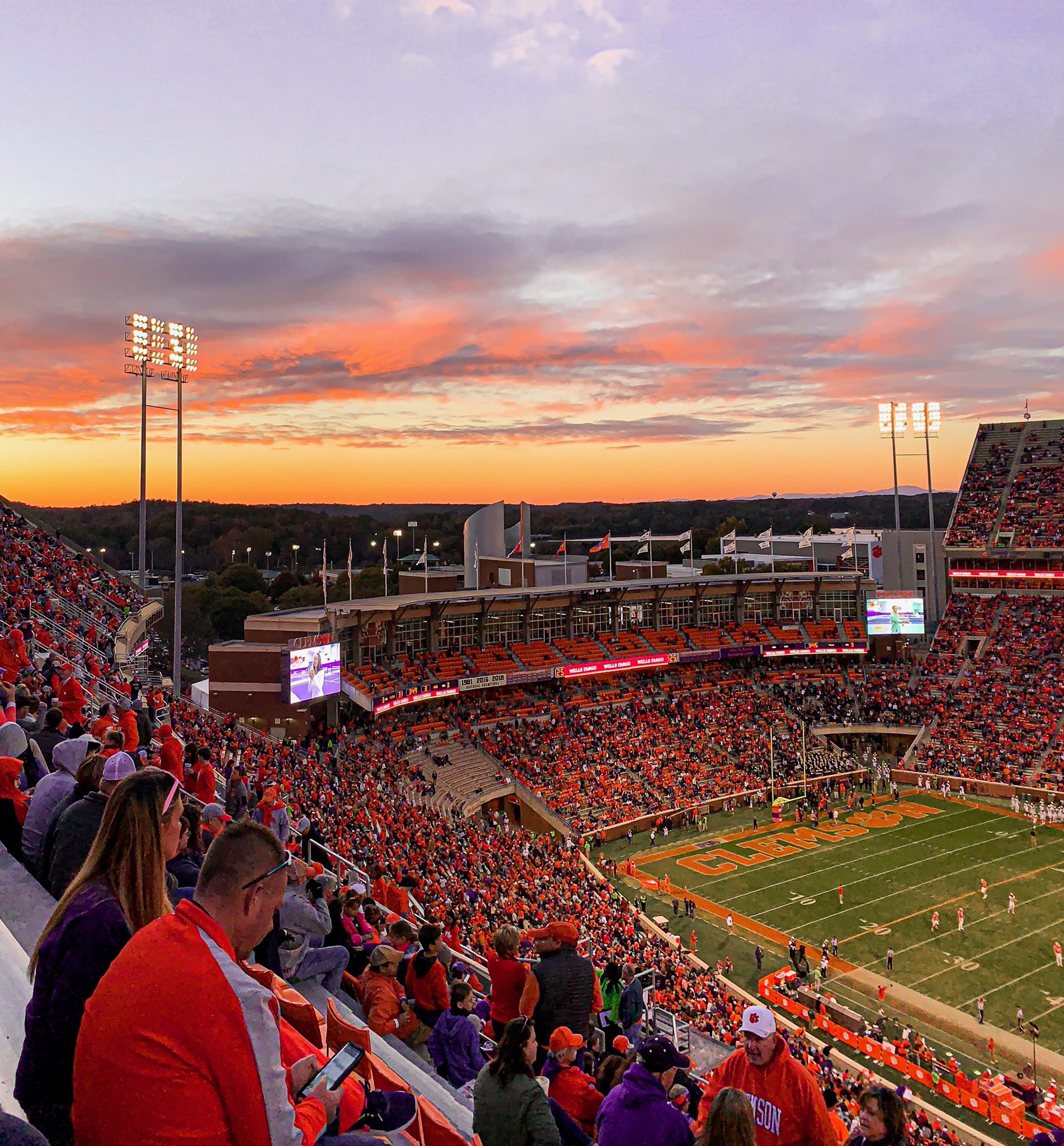 Clemson Sunset Wallpaper