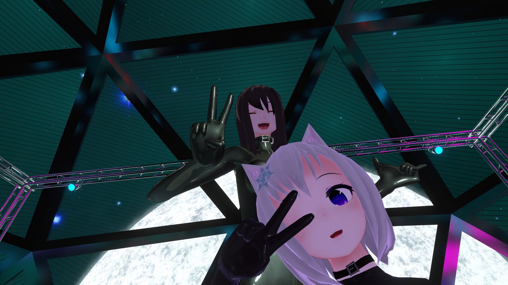 結城ゆき ️メタバースねこ🏖 on Twitter: "今回はクラブで集会しました #VRChatラバースーツ集会 https://t.co/cooQ4XD6v2" / Twitter