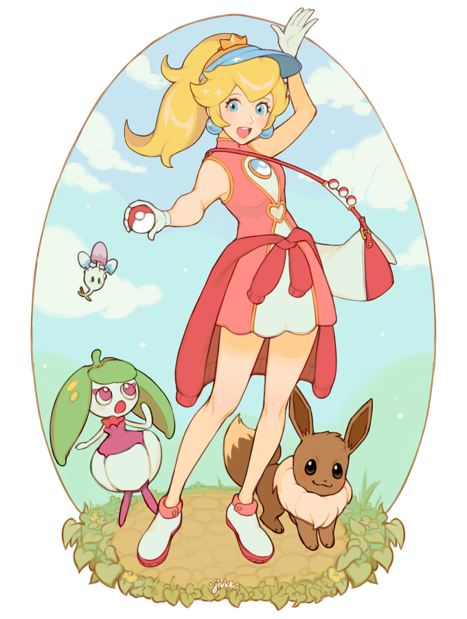 「pokémon trainer peach #peachlookbook 」|jivke 😶‍🌫️のイラスト