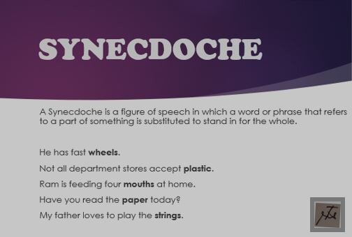 Synecdoche Examples