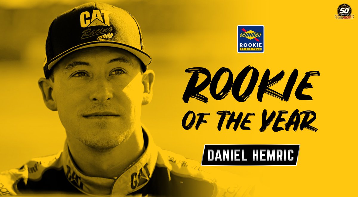 Daniel Hemric is officially the Sunoco 2019 Rookie of the Year! : r/NASCAR