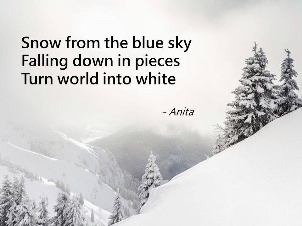 Winter Haiku Poems