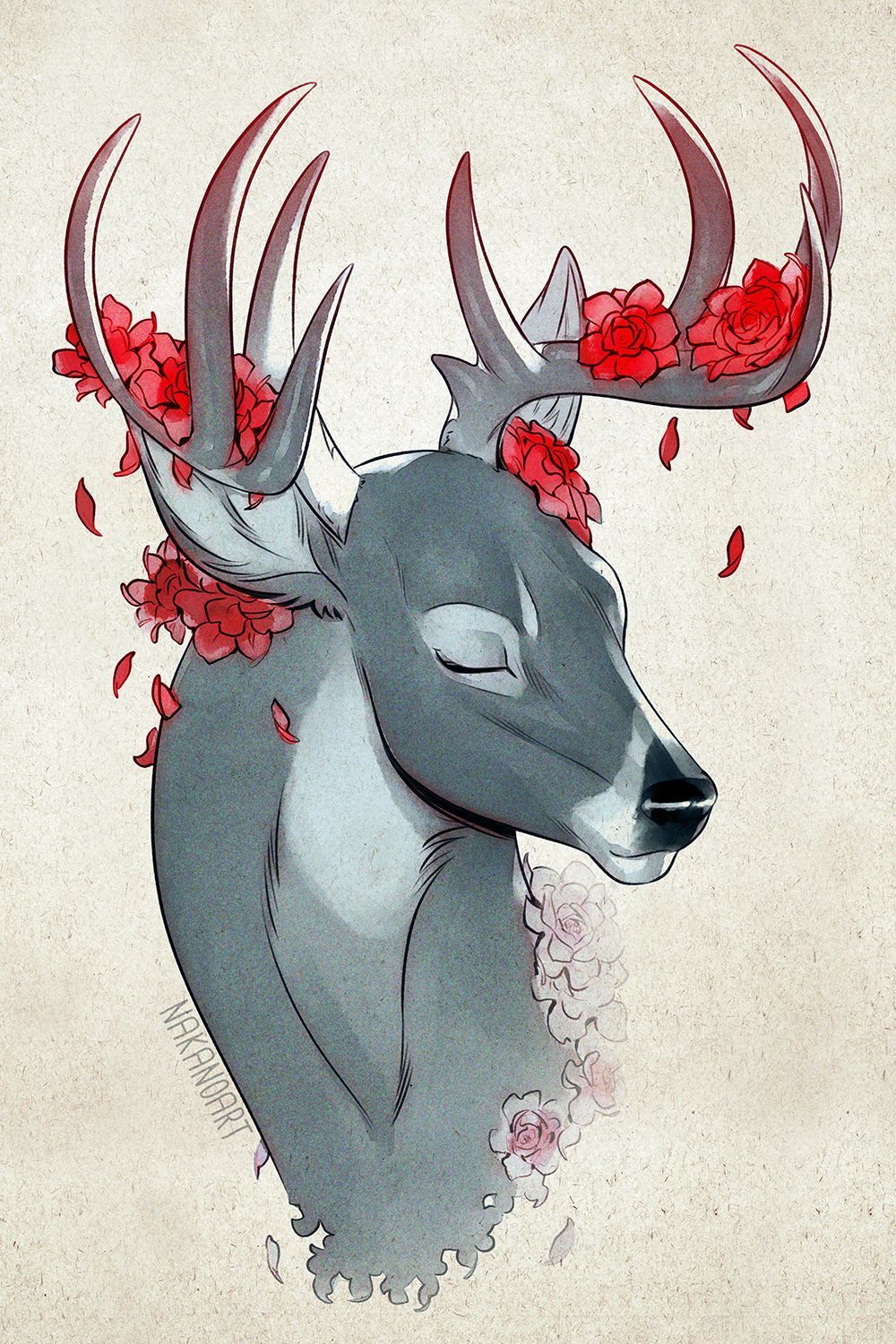 Deer Antler Drawing Tumblr