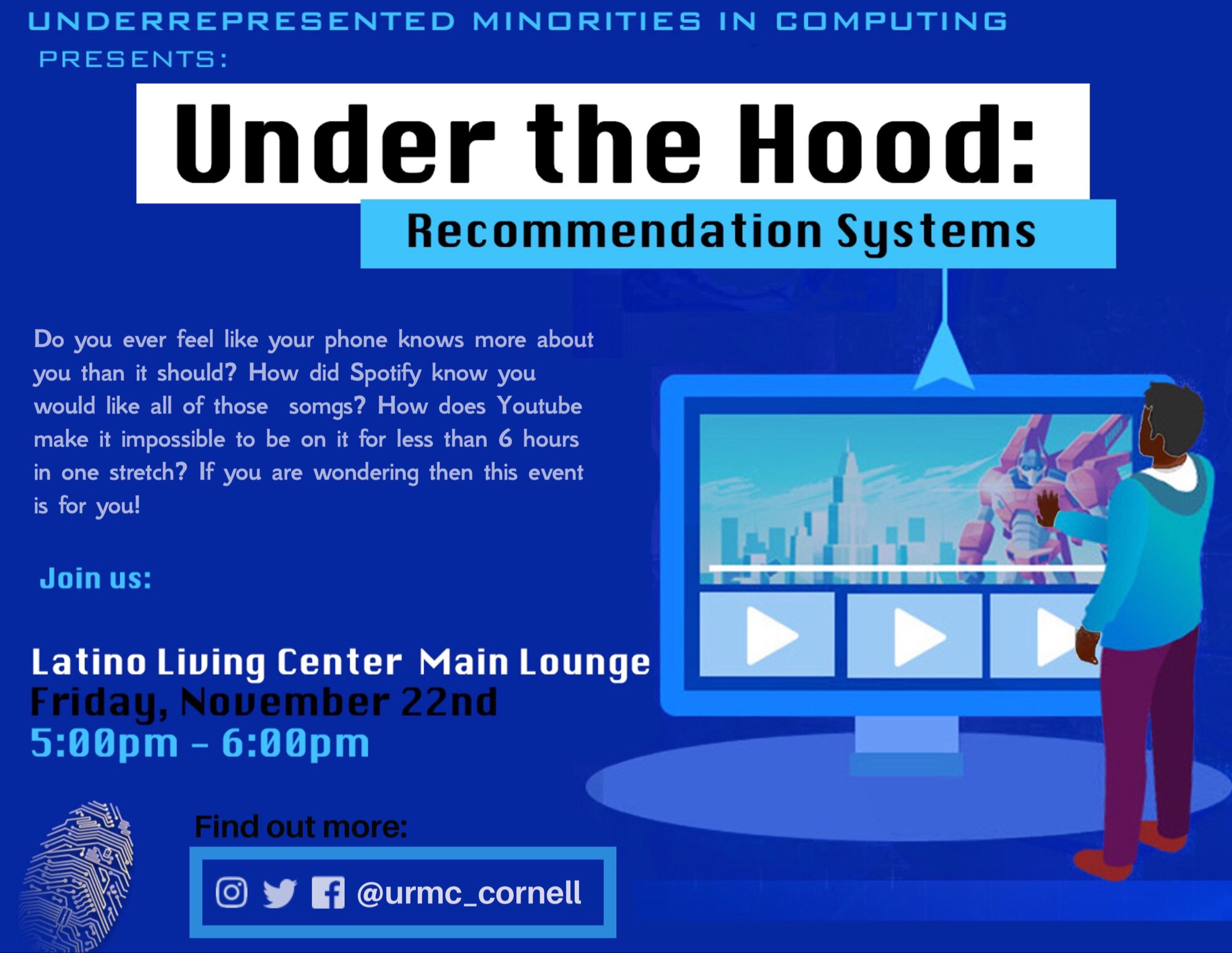 Underrepresented Minorities in Computing on Twitter: "Under the Hood is a series of talks that ...