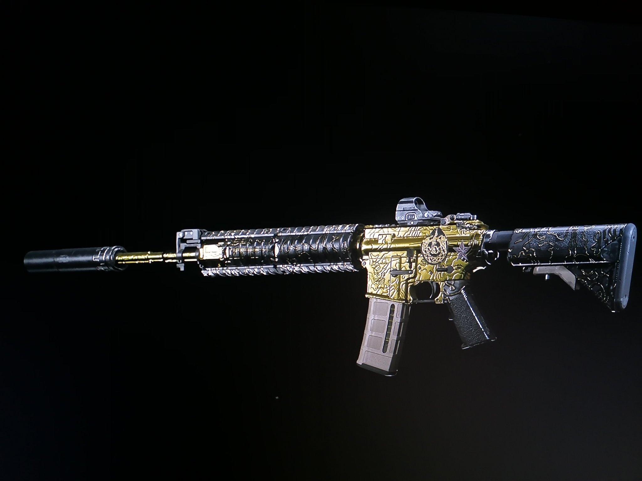 M4a1 Gold Wallpaper