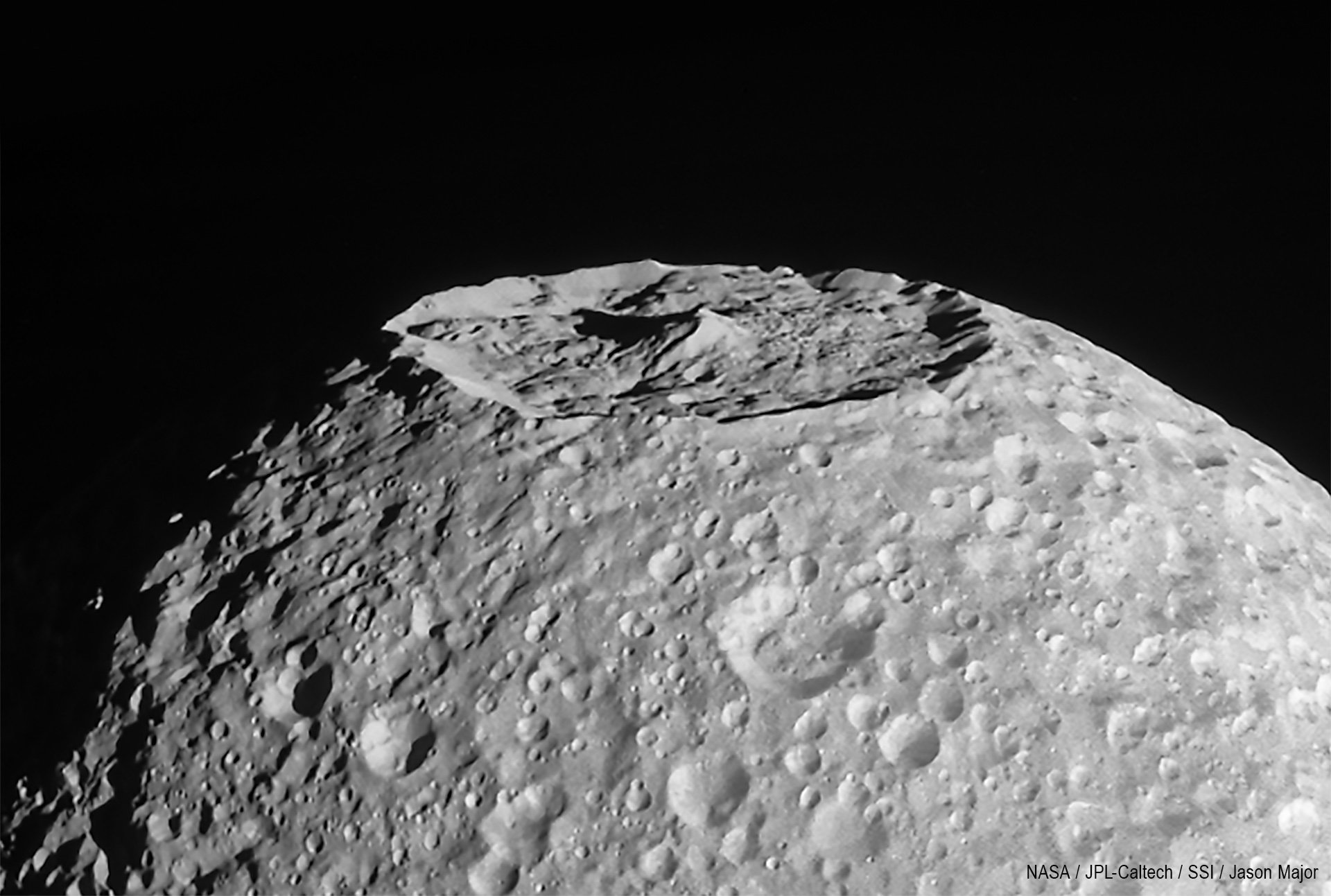 Mimas Crater