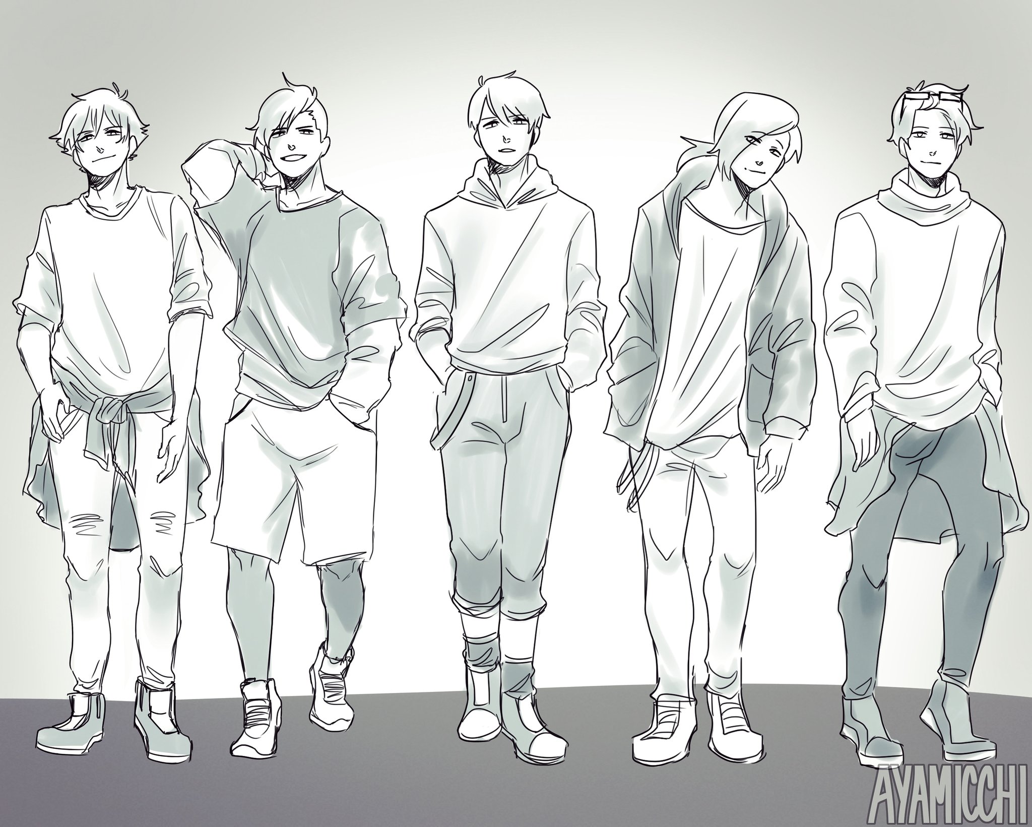 Anime Standing Poses