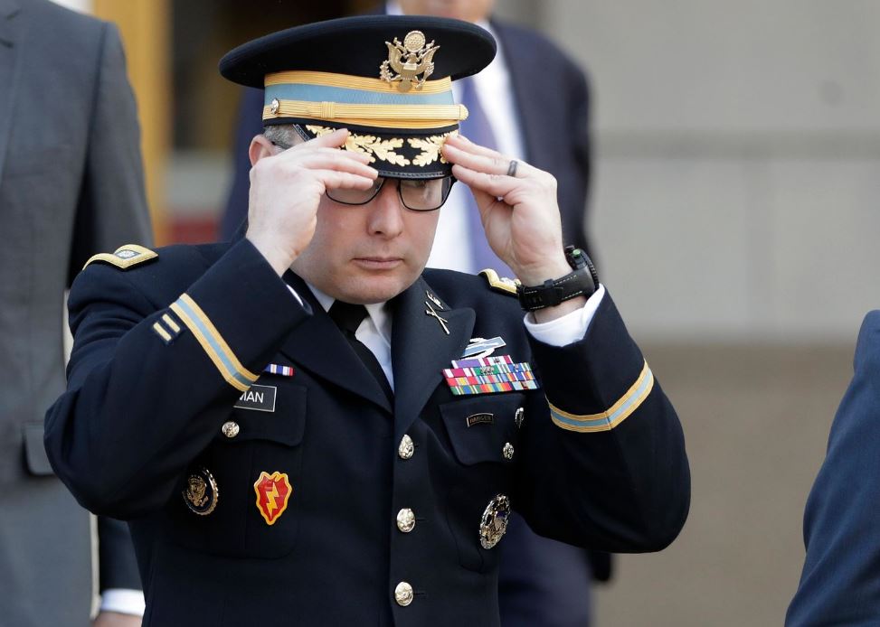 ‘It’s LT. COL. Vindman.’ And ‘I am an AMERICAN.’ Iraq War veteran ...