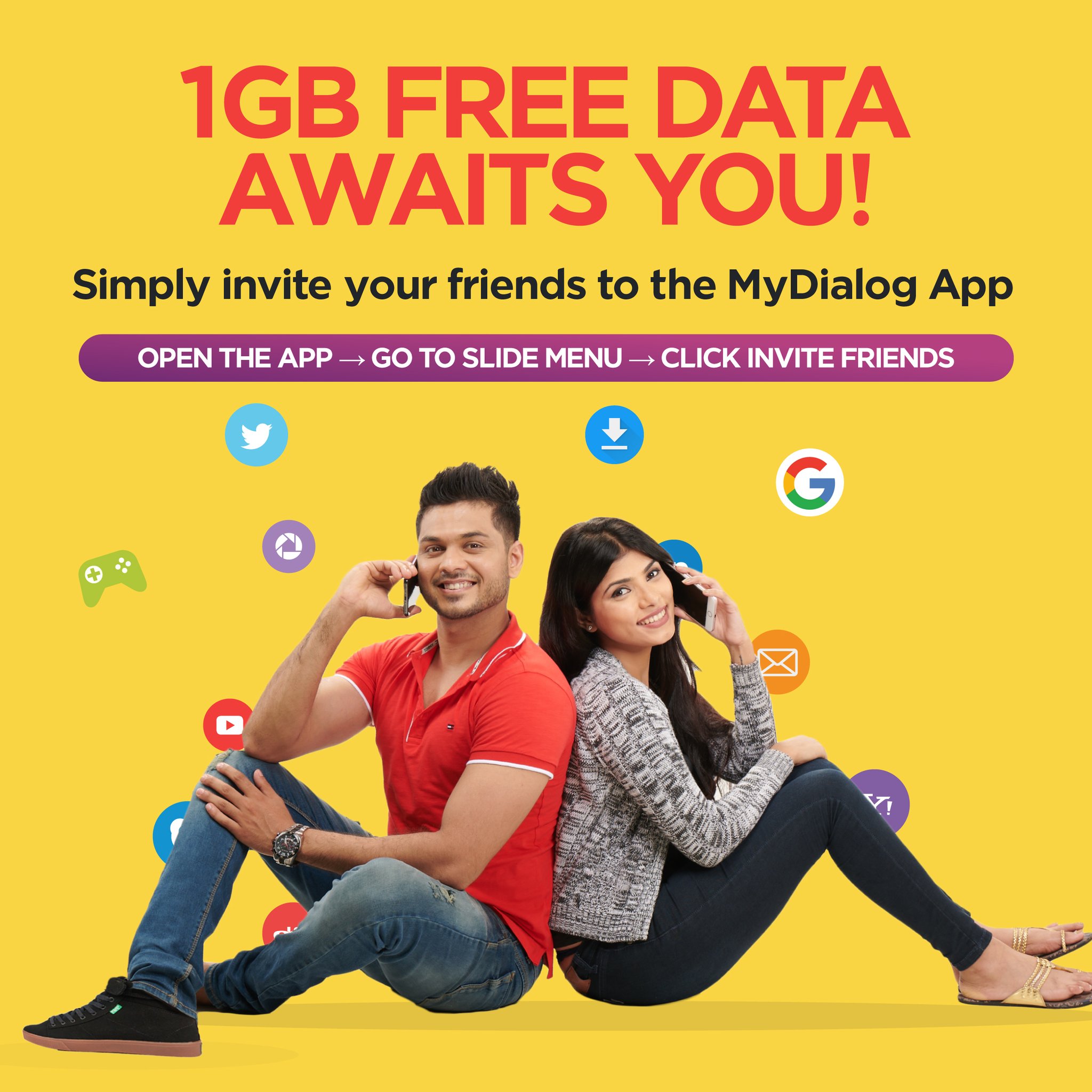 Dialog Axiata on Twitter: "Get FREE 1GB DATA for you and your friends! Head to the MyDialog app ...