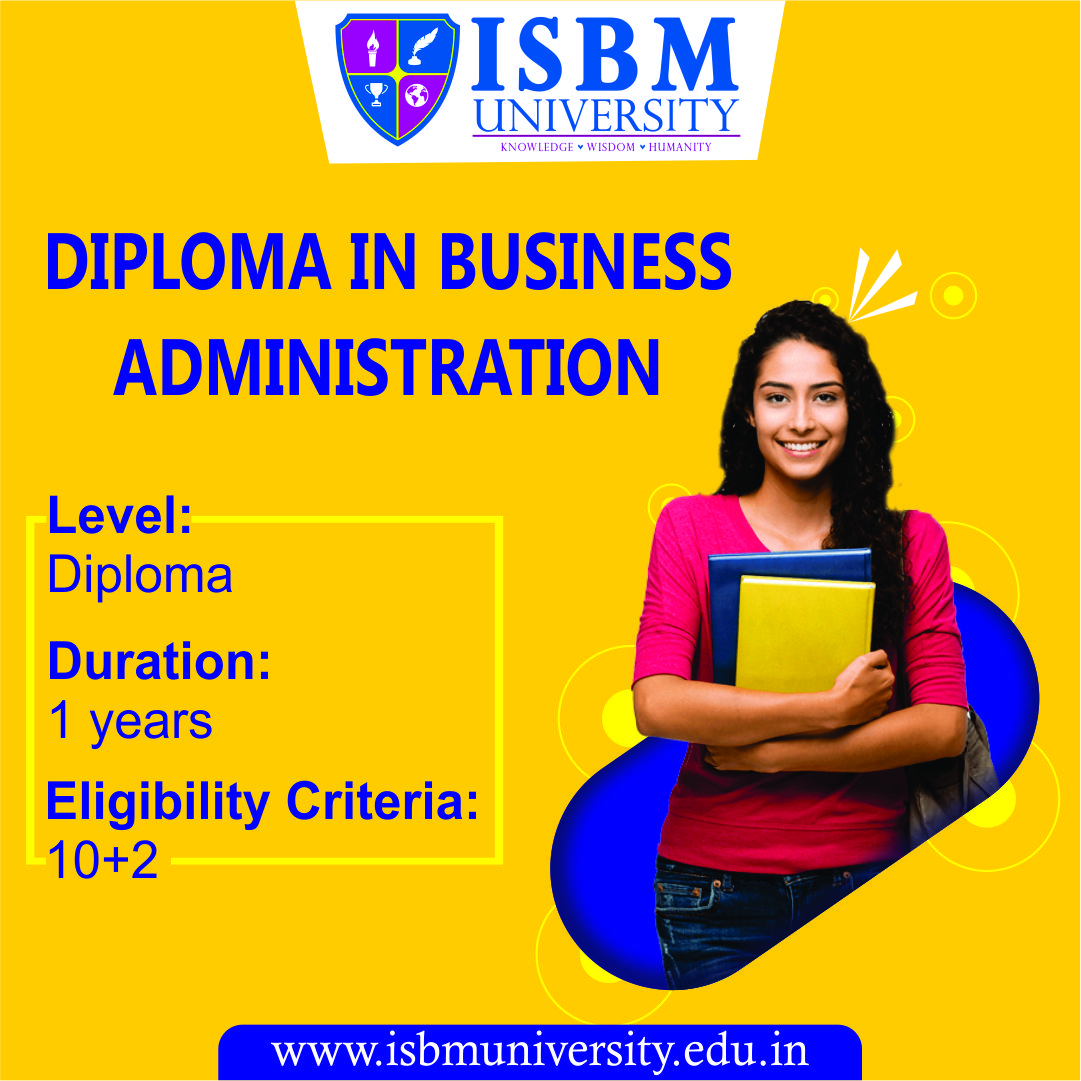 Isbm University On Twitter Course Diploma In Business